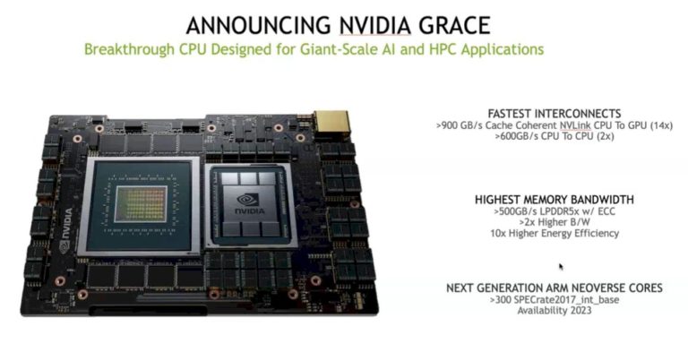 Nvidia Enters The Arms Race With Homegrown “Grace” CPUs